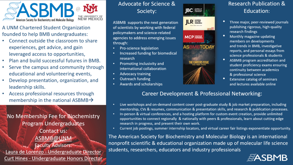 Membership Info – ASBMB@UNM | American Society for Biochemistry and ...